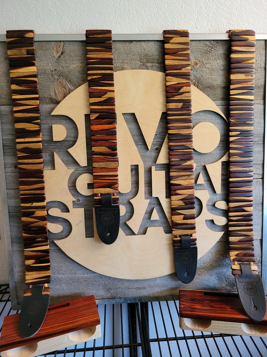 Cocobolo Solano Guitar Strap – Revo Guitar Straps