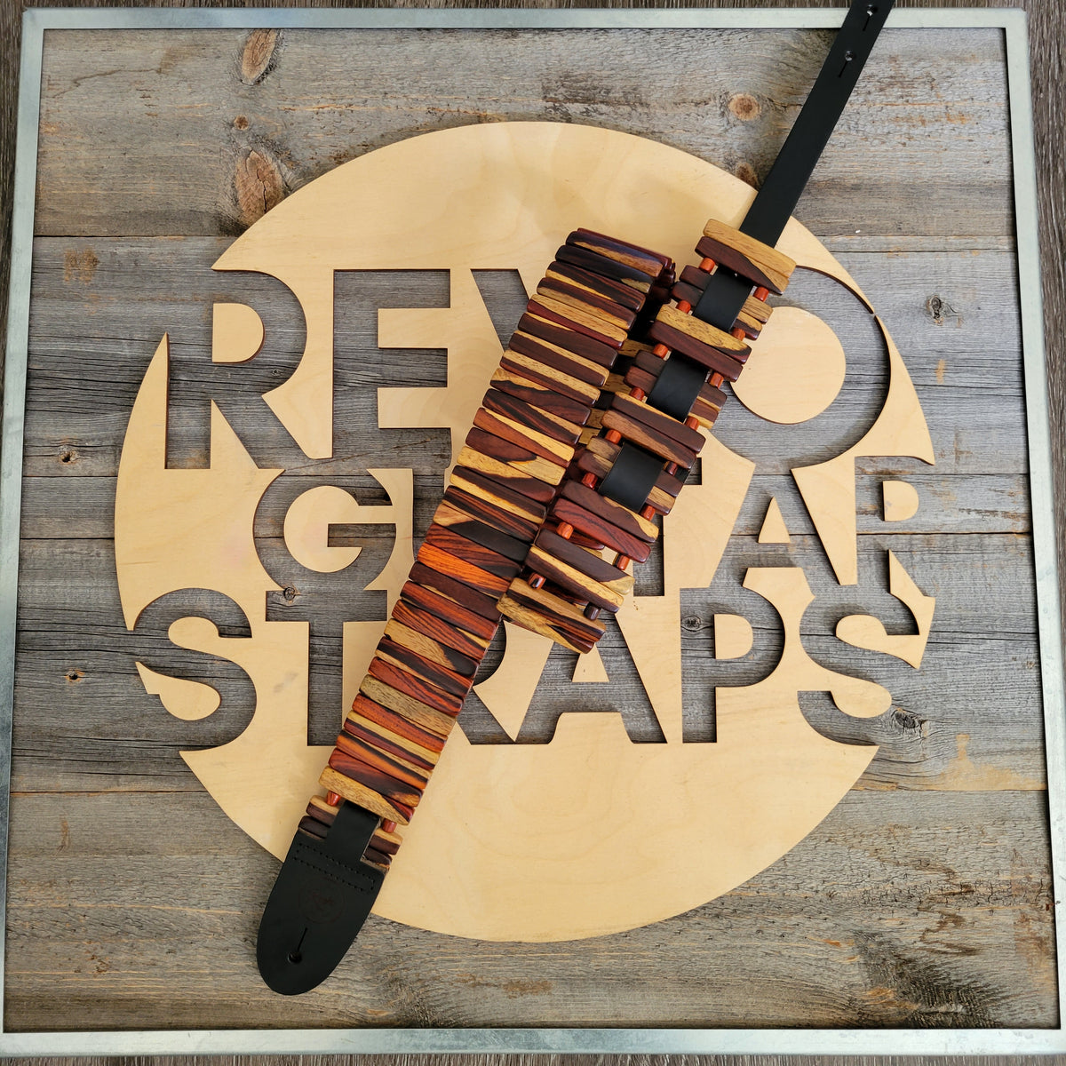 Cocobolo Solano Guitar Strap – Revo Guitar Straps