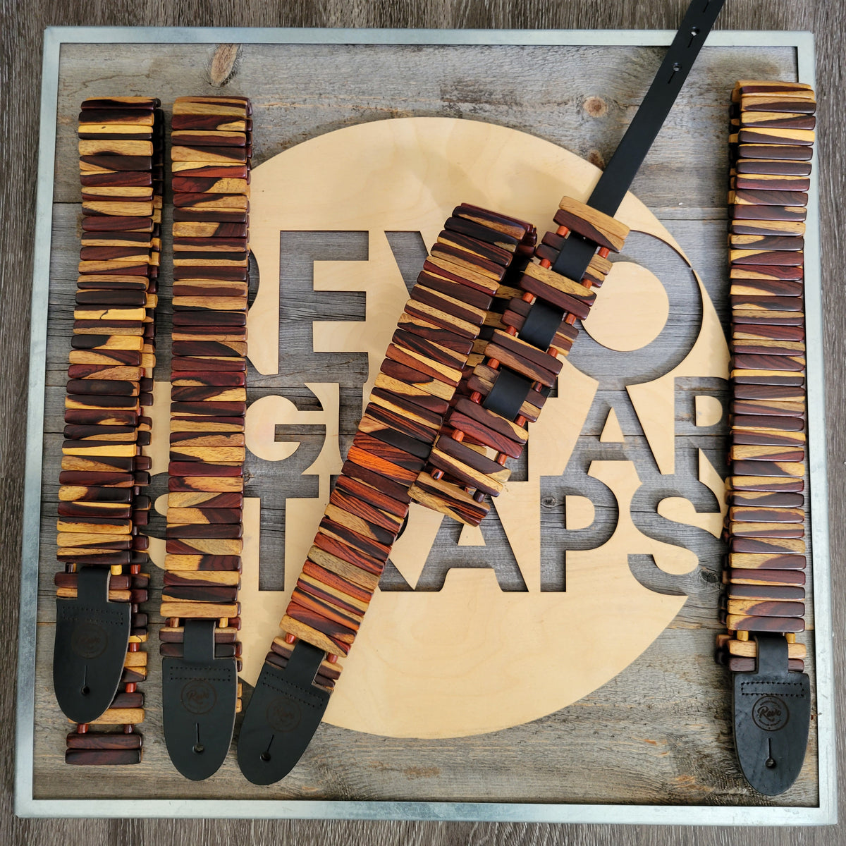 Cocobolo Solano Guitar Strap – Revo Guitar Straps